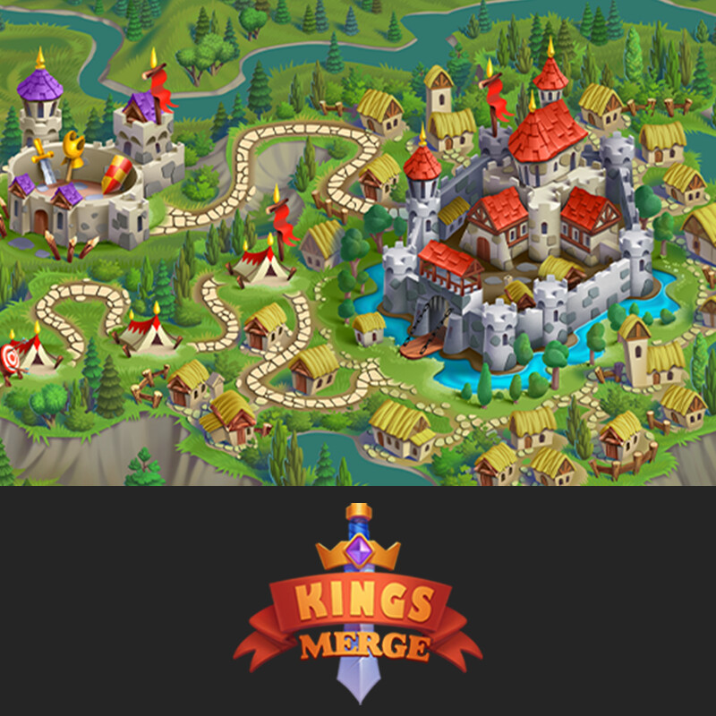 ArtStation - Kings Merge - Map / Attack Screen