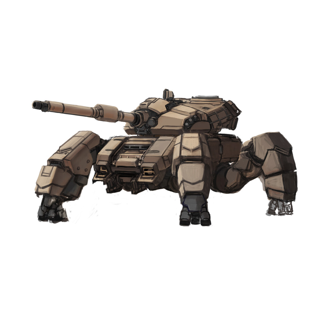 ArtStation - 3D Robot Tank design animation