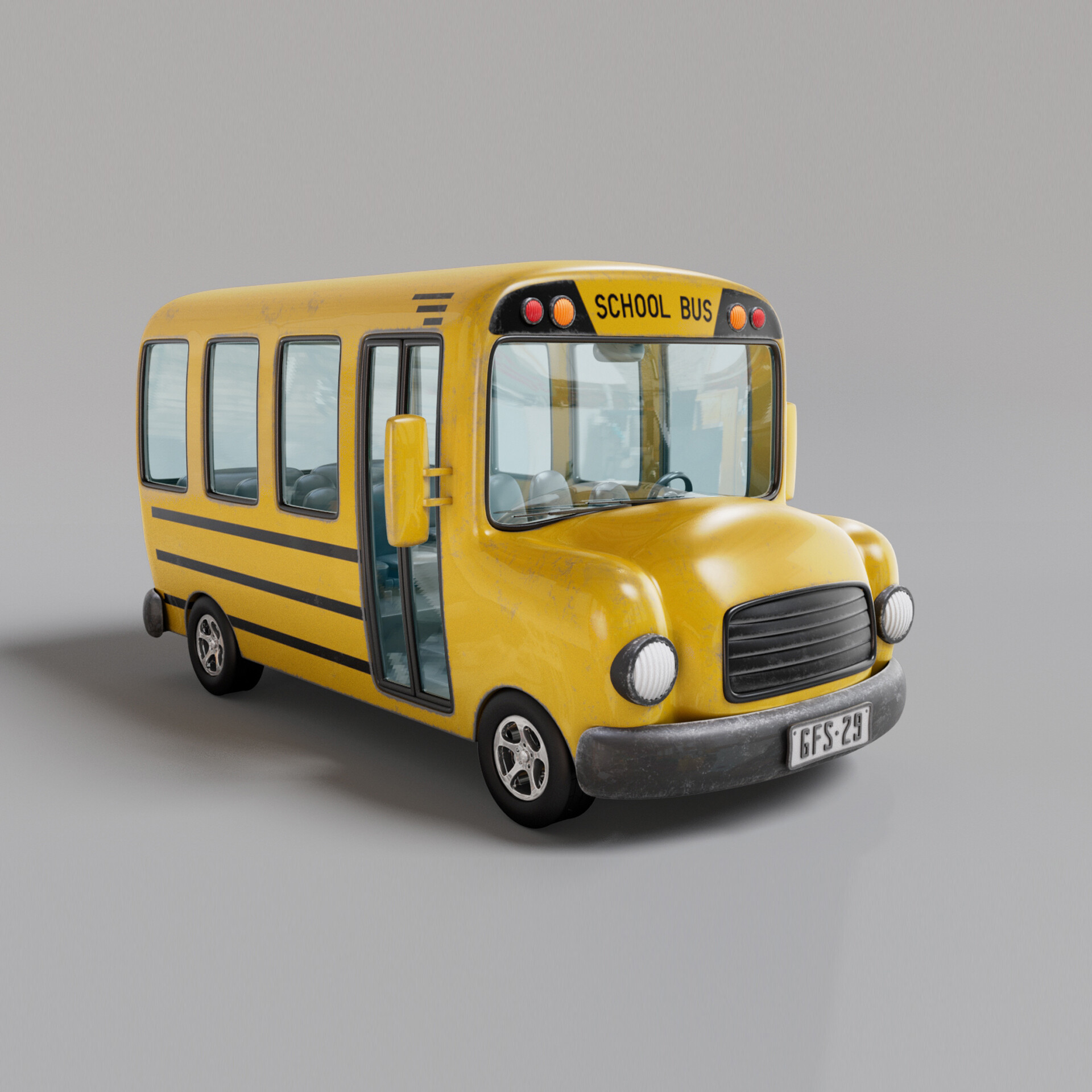ArtStation - School Bus