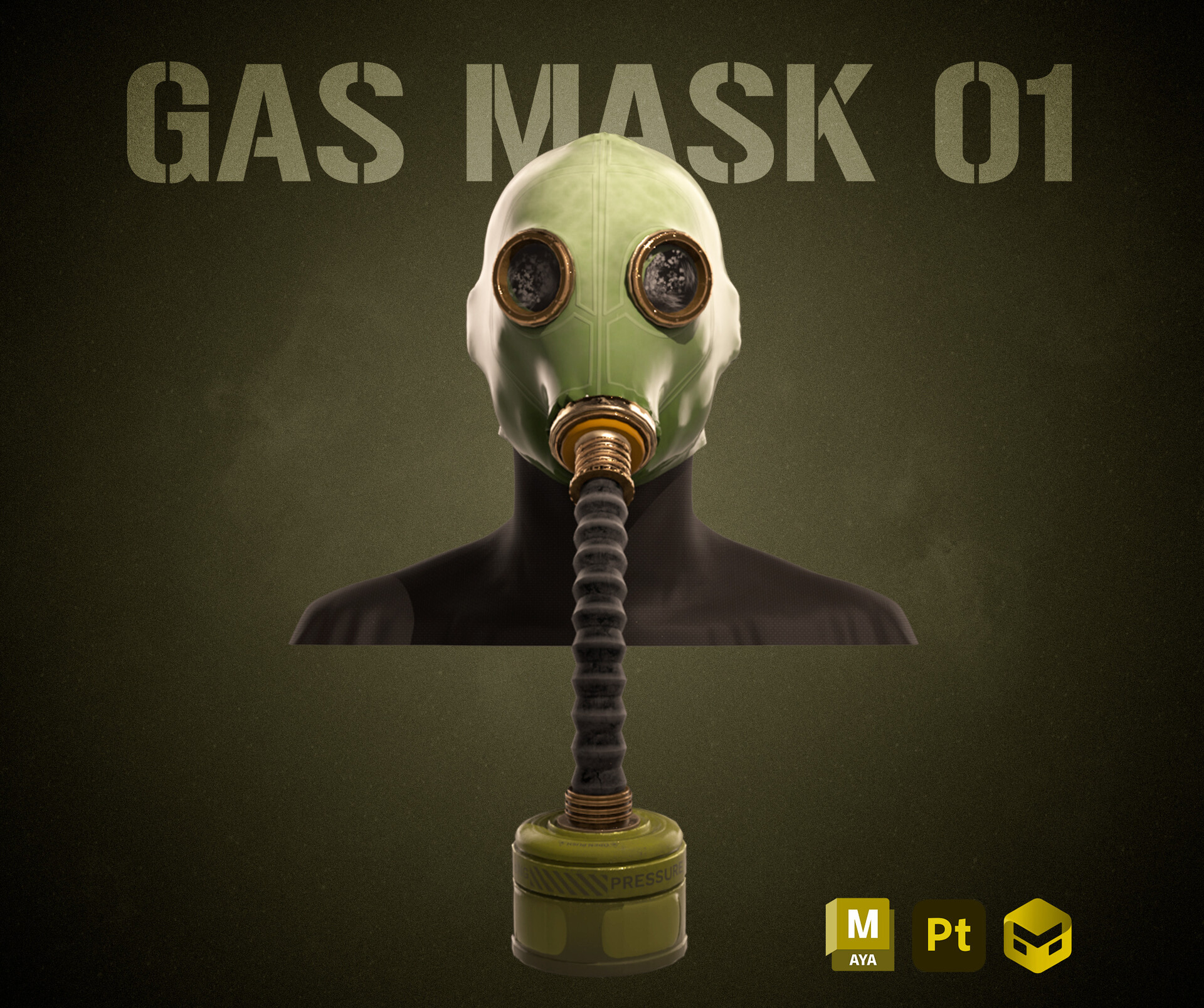 ArtStation - Gas Mask 01