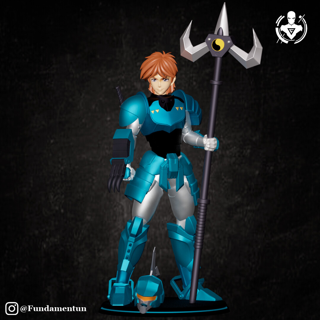 ArtStation - Cye Mouri, Yoroiden Samurai Troopers (鎧伝サムライトルーパー)