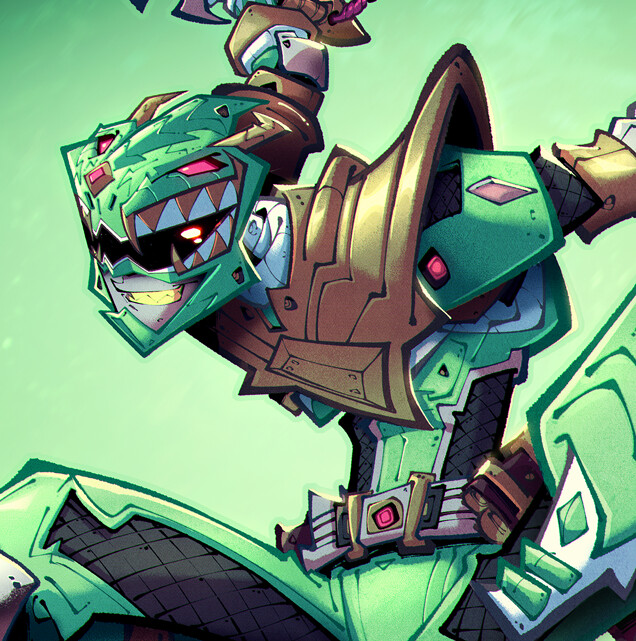 ArtStation - Green Power Ranger Tribute