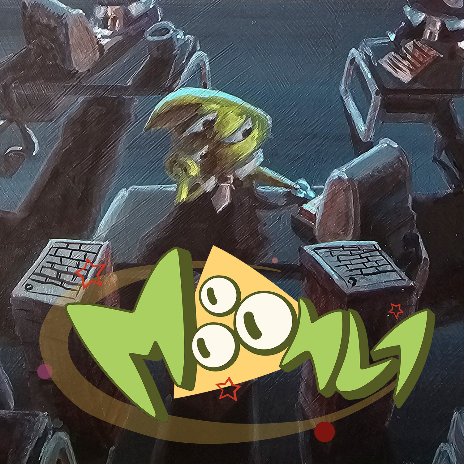 Emmanuel Necoechea - Moonla "Ticking Away" Title Illustration