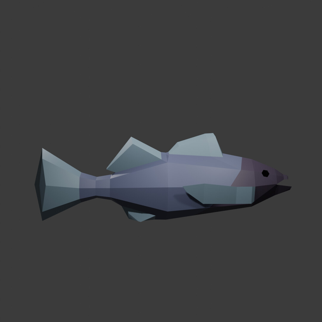 ArtStation - Low-Poly Fish + Animation
