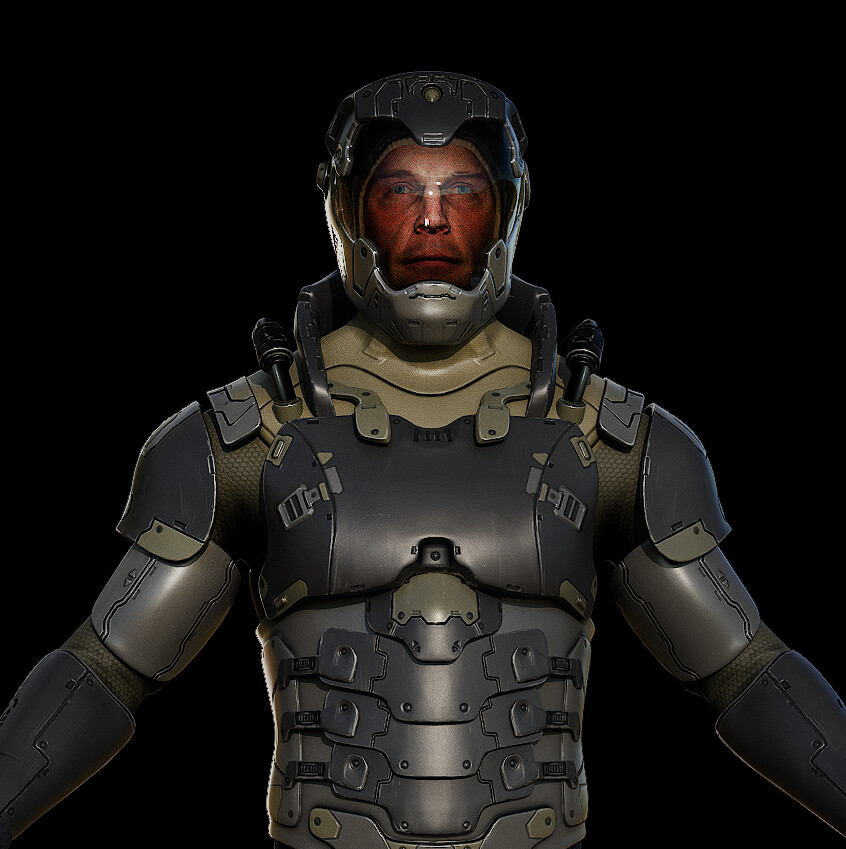 ArtStation - Space Soldier - Juggernaut