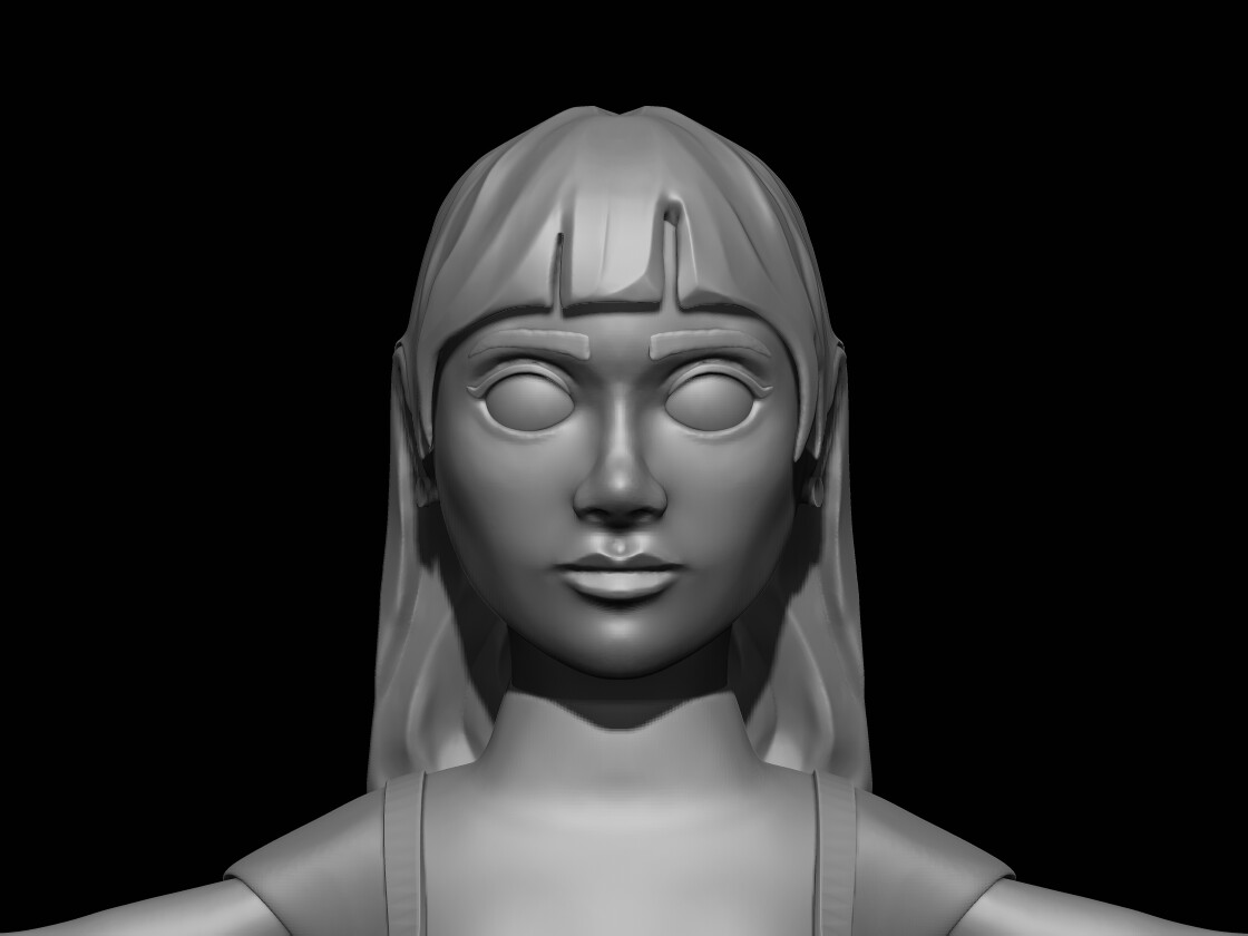 ArtStation - 3D Modeled Original Character - Meet Hailey!
