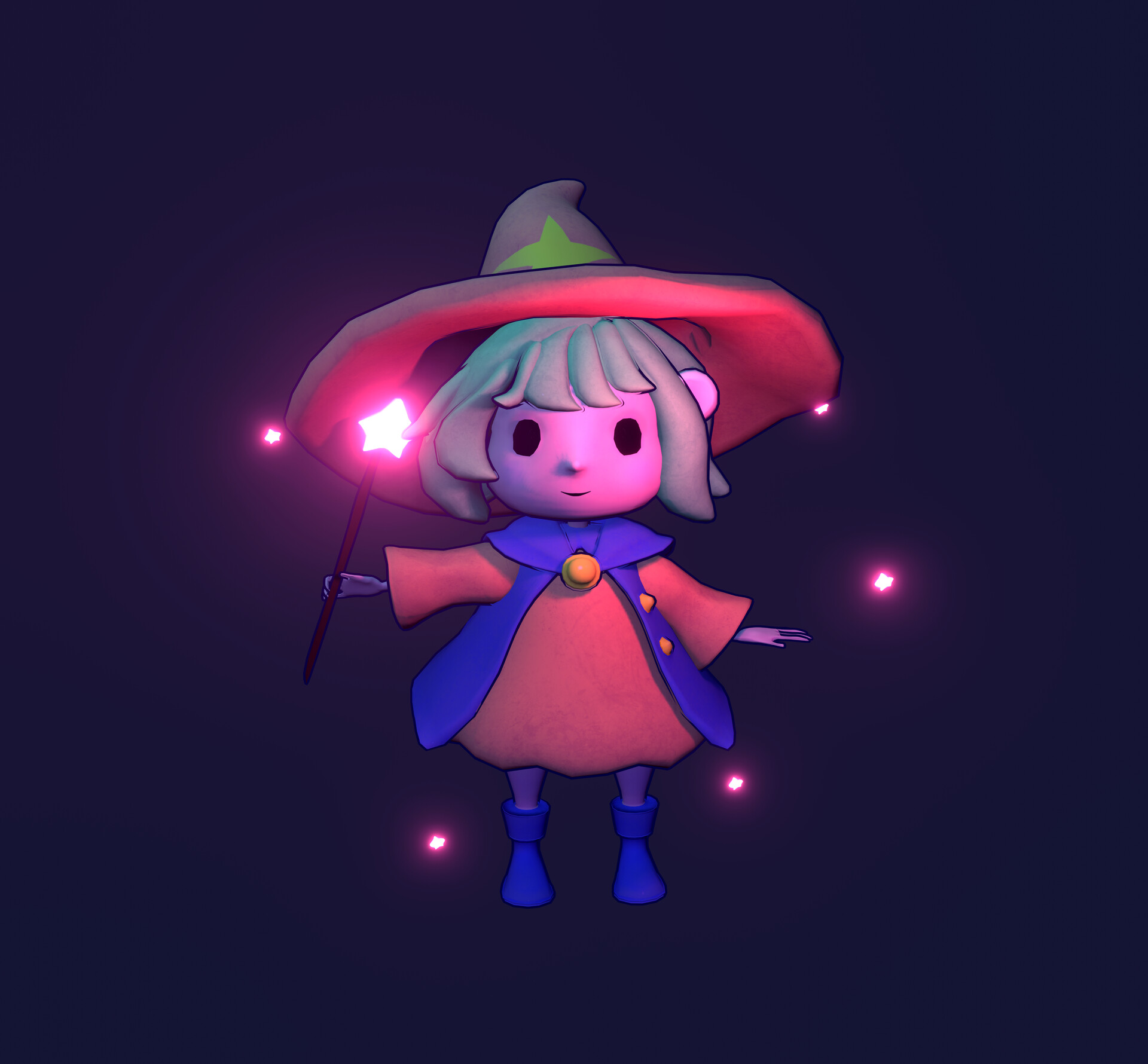 ArtStation - Cute Witch (Additional files + video)