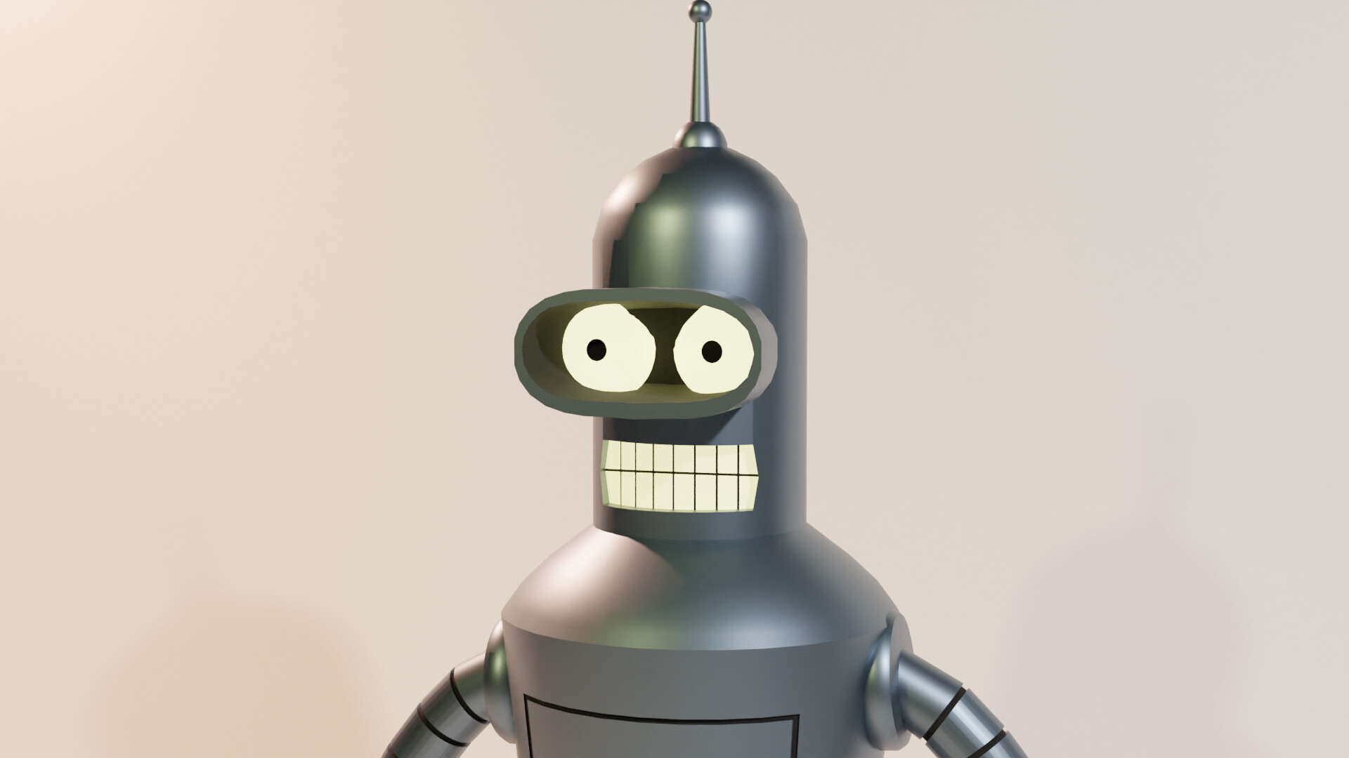 ArtStation - LowPoly Bender - Futurama
