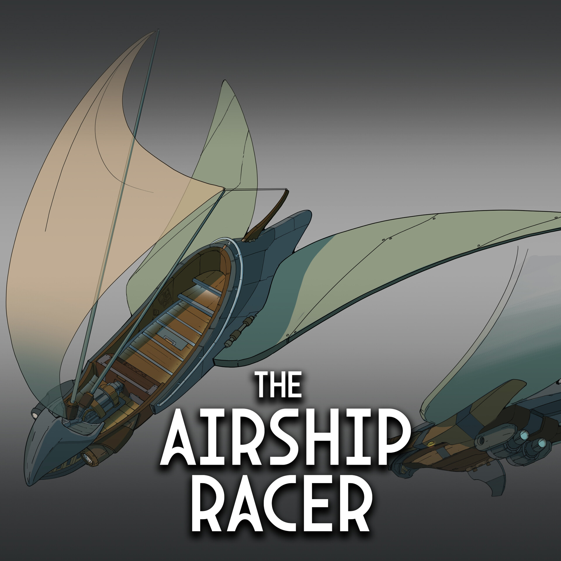ArtStation - Airship Racer - The Courier Glider
