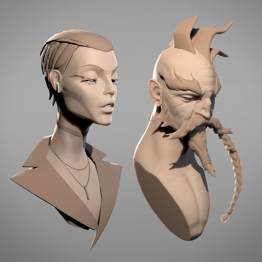 ArtStation - Art Dump - Busts