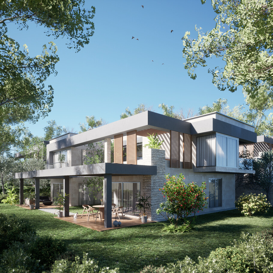 ArtStation - Modern villa rendering