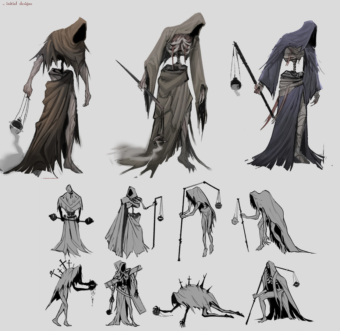 ArtStation - Blood-Feast Enemies; Concept Art