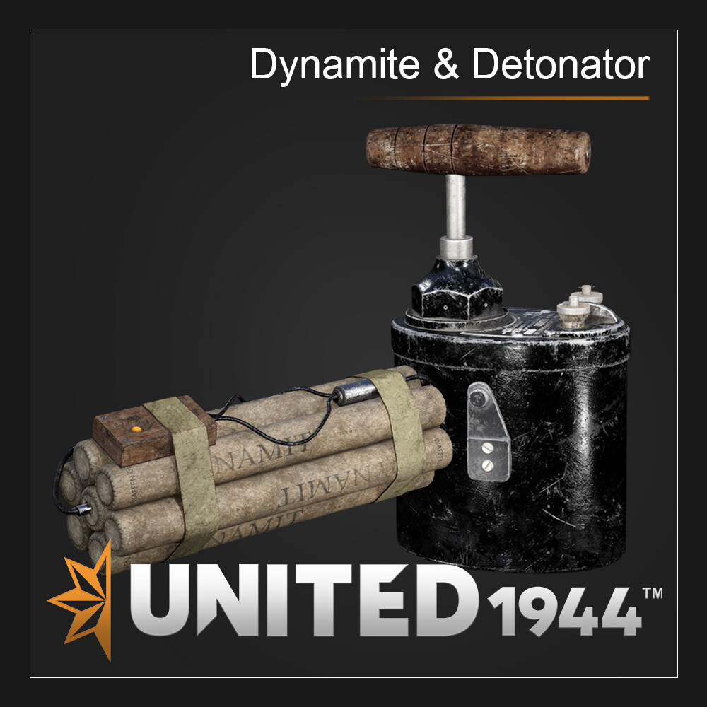 ArtStation - Dynamite and Detonator - United 1944