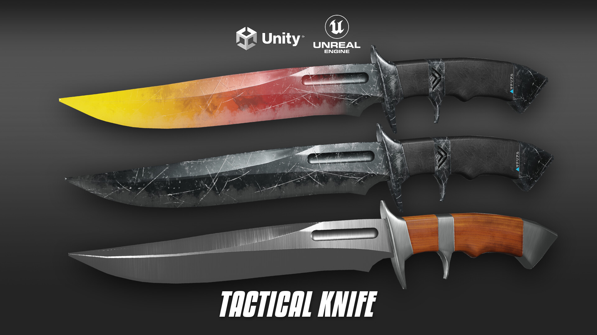 ArtStation - Tactical Knife - Game Asset