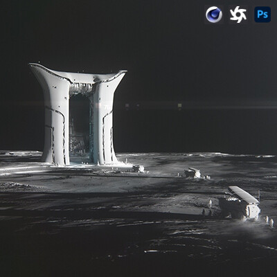 ArtStation - Moongate - keyframe, rendering practice