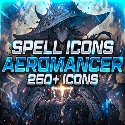 ArtStation - Cinematic Spell Icons - Aeromancer