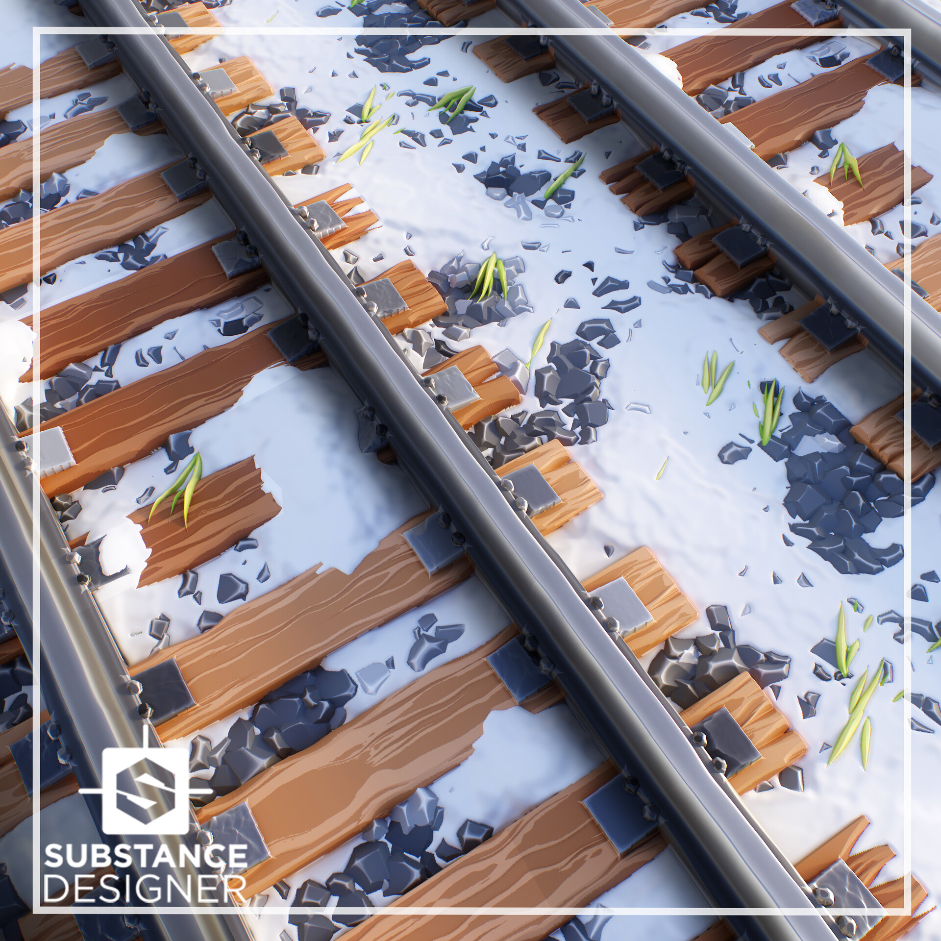 ArtStation - Snow Train - Texture