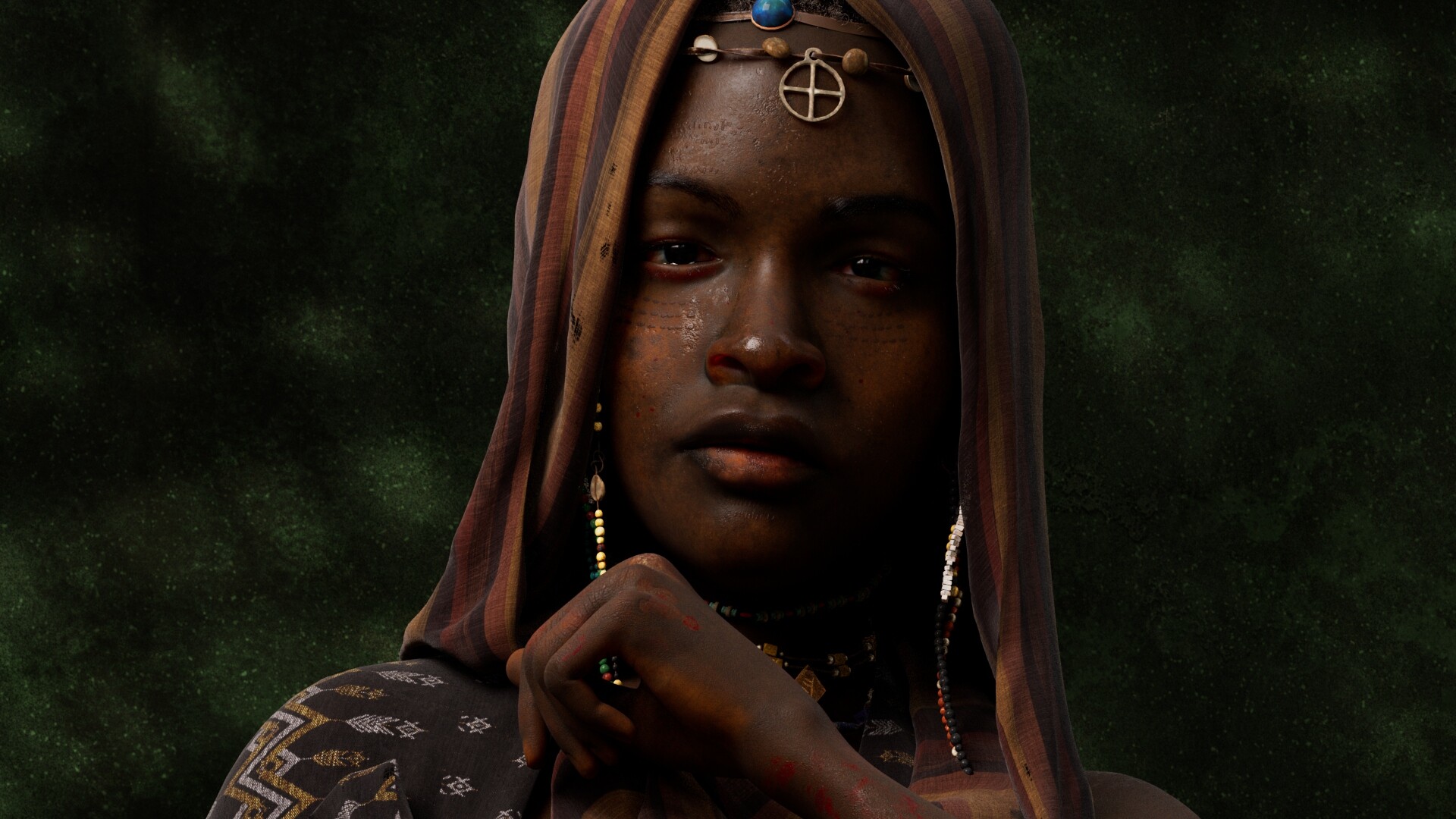 ArtStation - Afgan Girl (working progress)