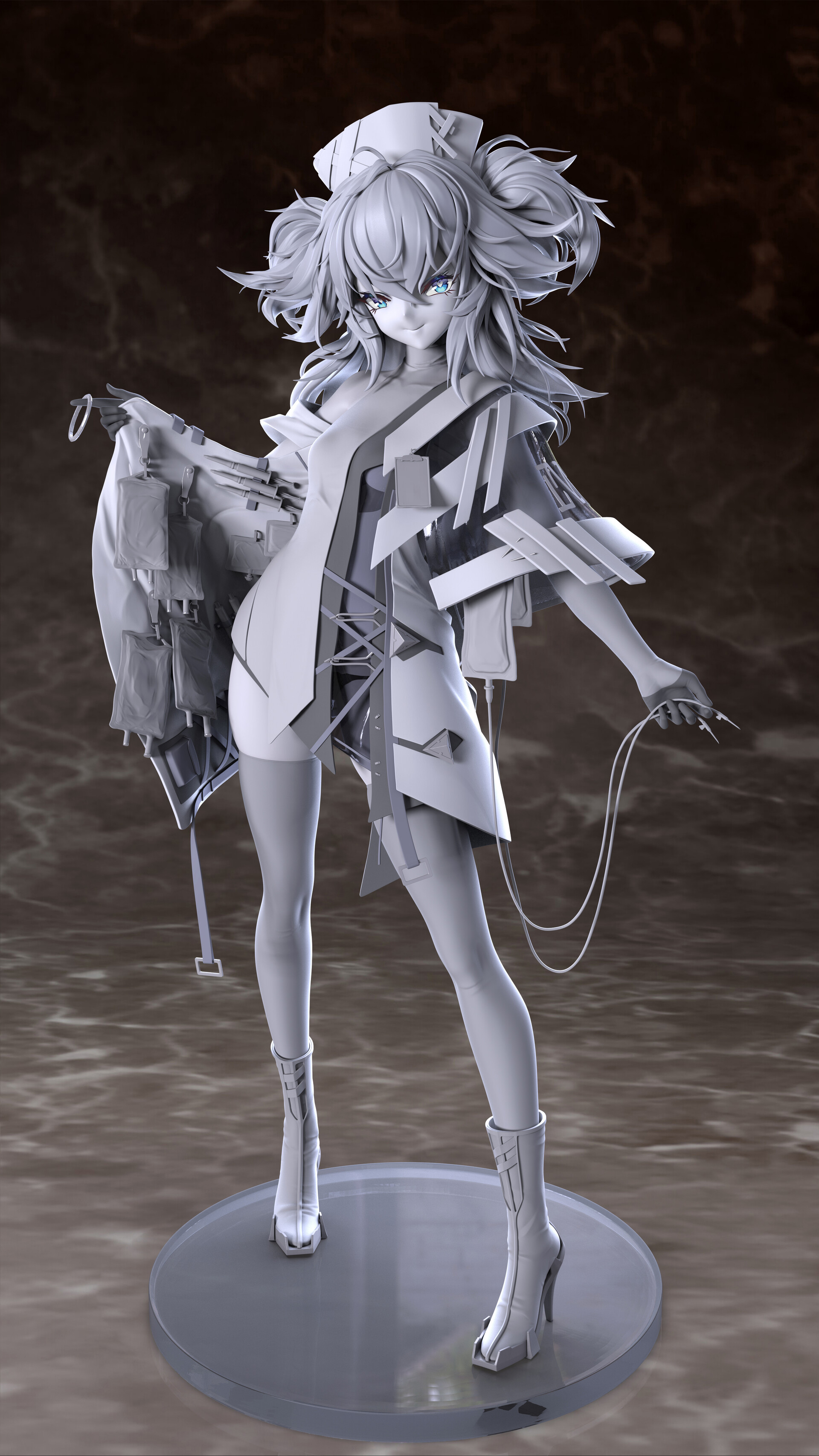 ArtStation - PA-15 Florence 学员作业-芙洛伦手办模型