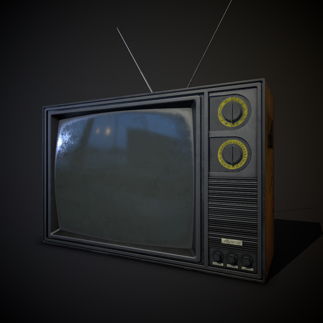 ArtStation - Old CRT TV