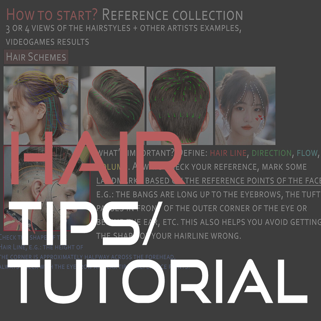 ArtStation - Real-time Hair Creation Tips/Tutorial - pt.1