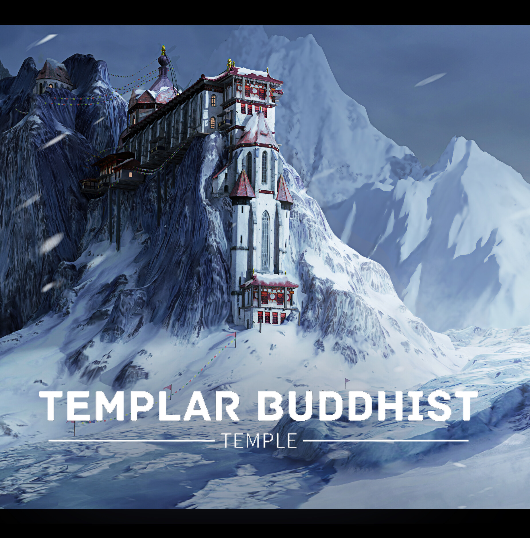 ArtStation - TEMPLAR BUDDHIST TEMPLE