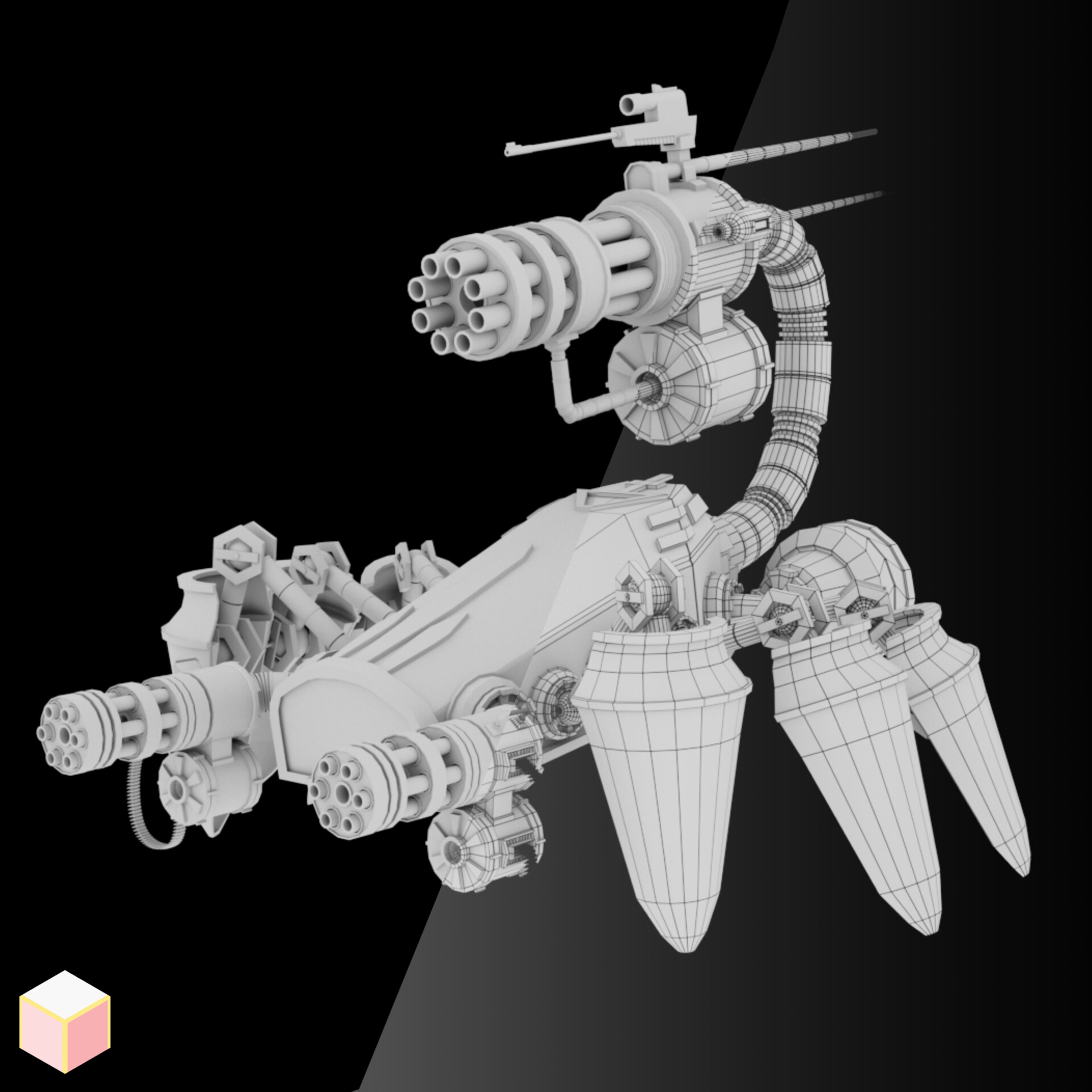 ArtStation - Coffin Scorpion Mecha 3D Model