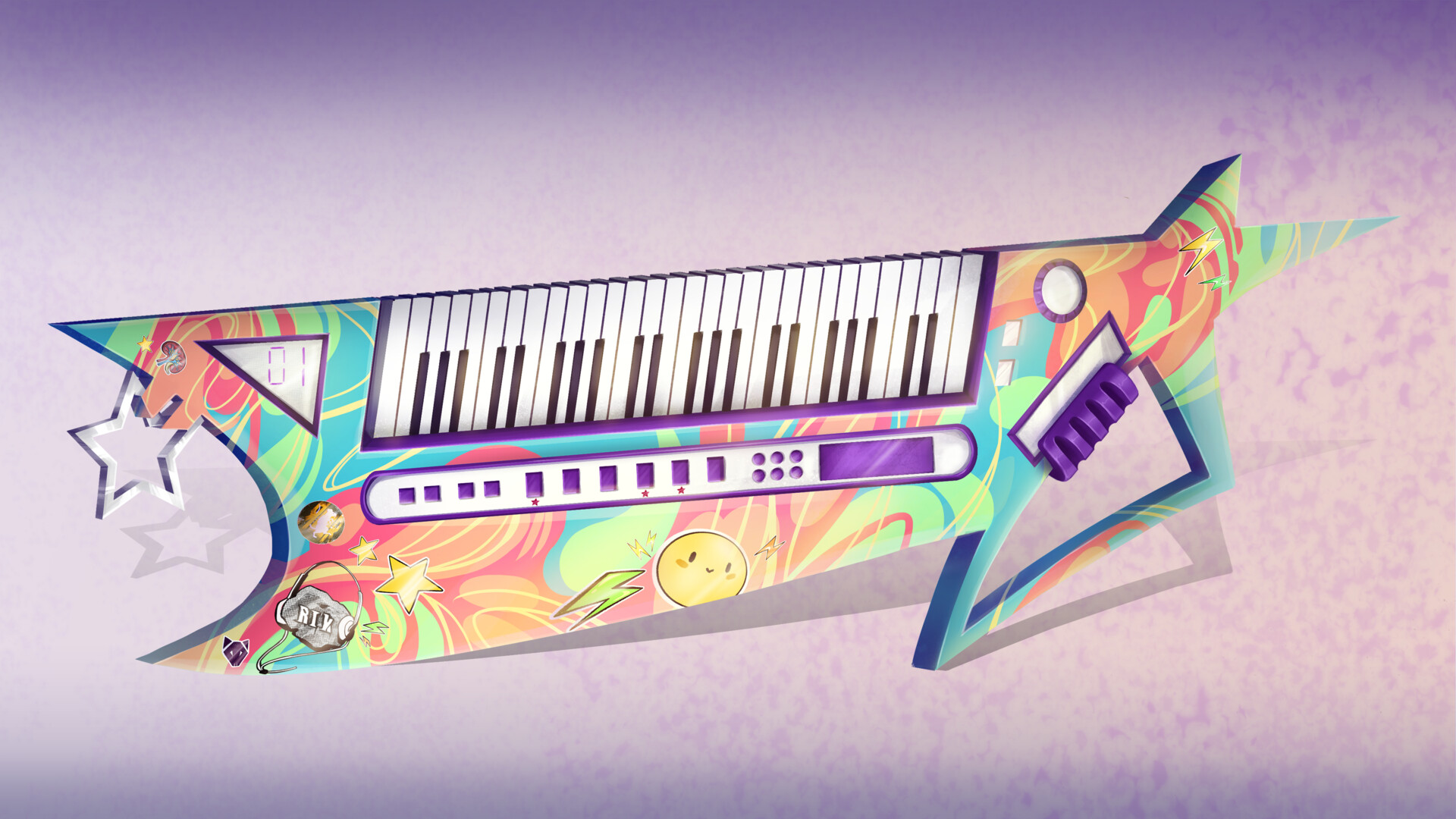 ArtStation - Juls Keytar - Rock-in the Kidney Band