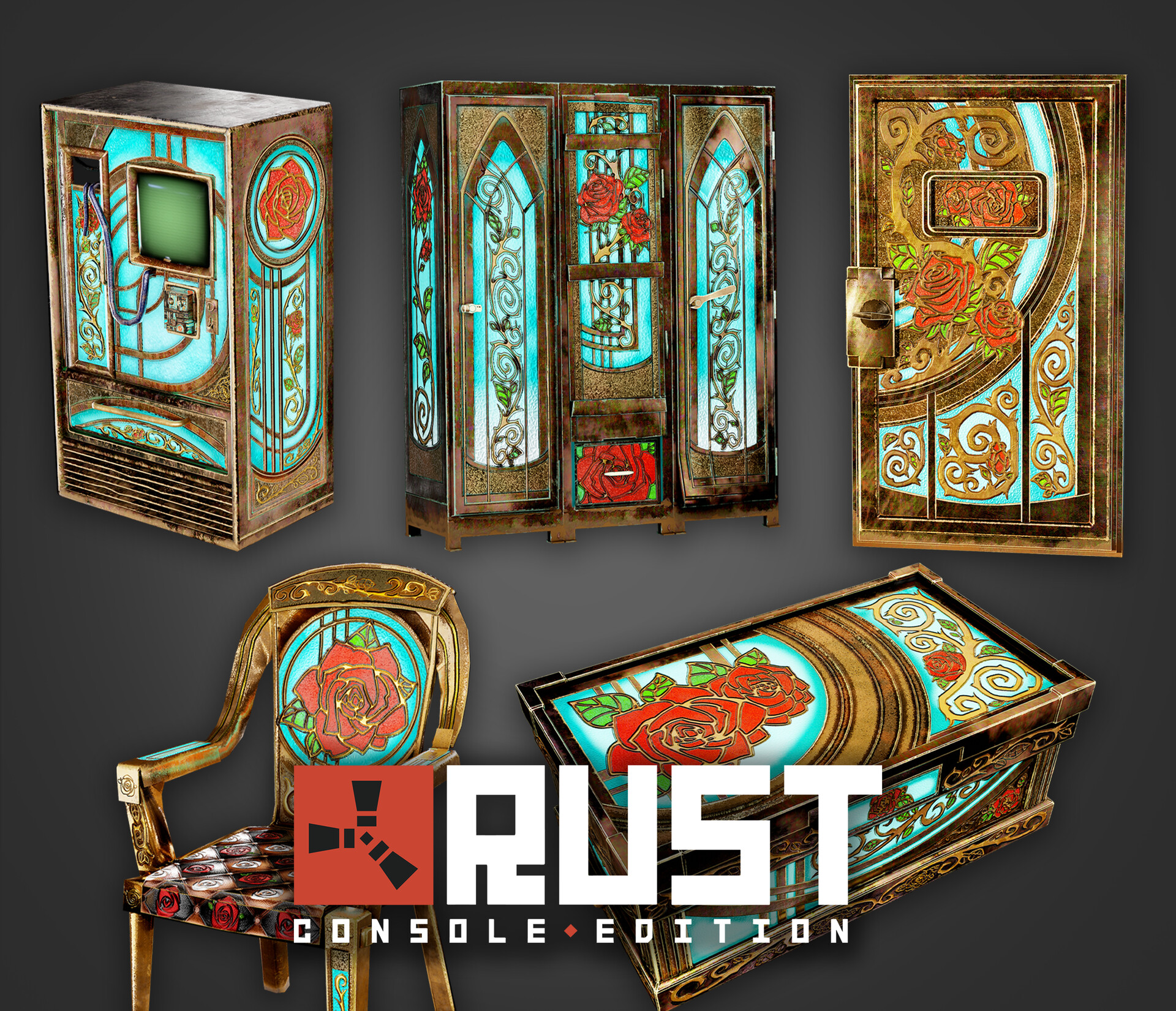 ArtStation - RUST Console : Roses Architecture
