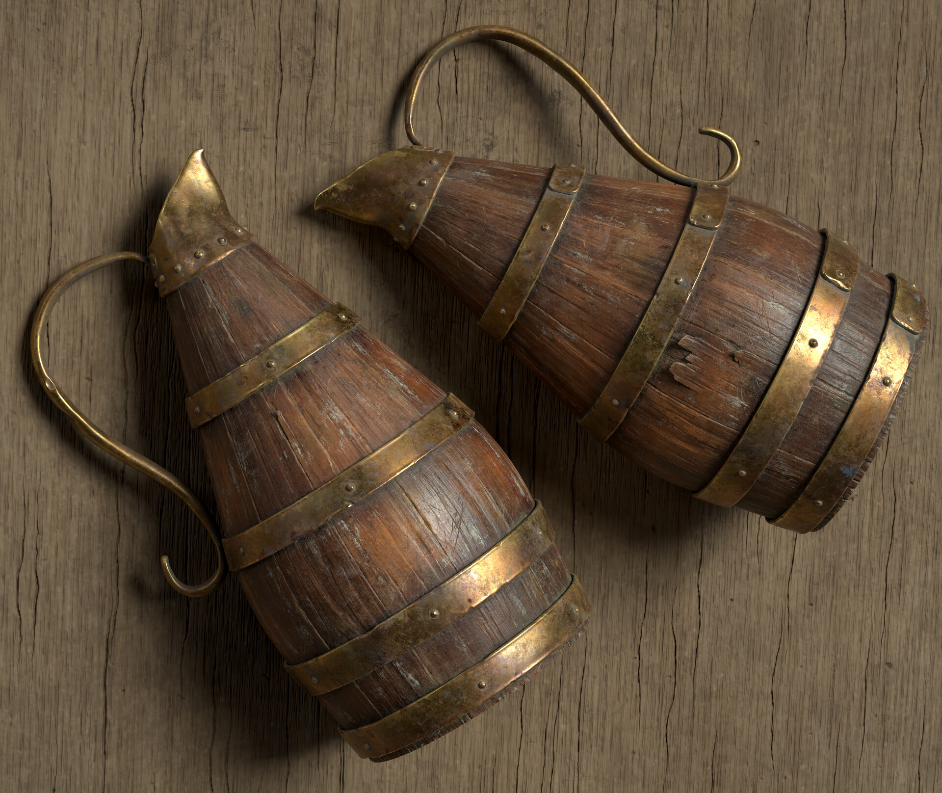 ArtStation - French old-fashioned apple cider jug
