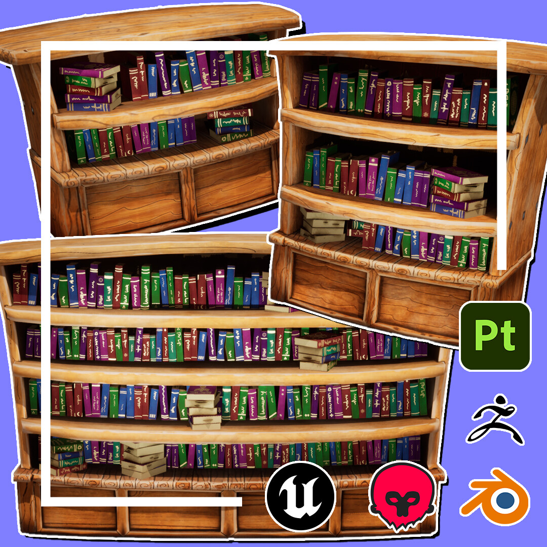 ArtStation - Bookshelves