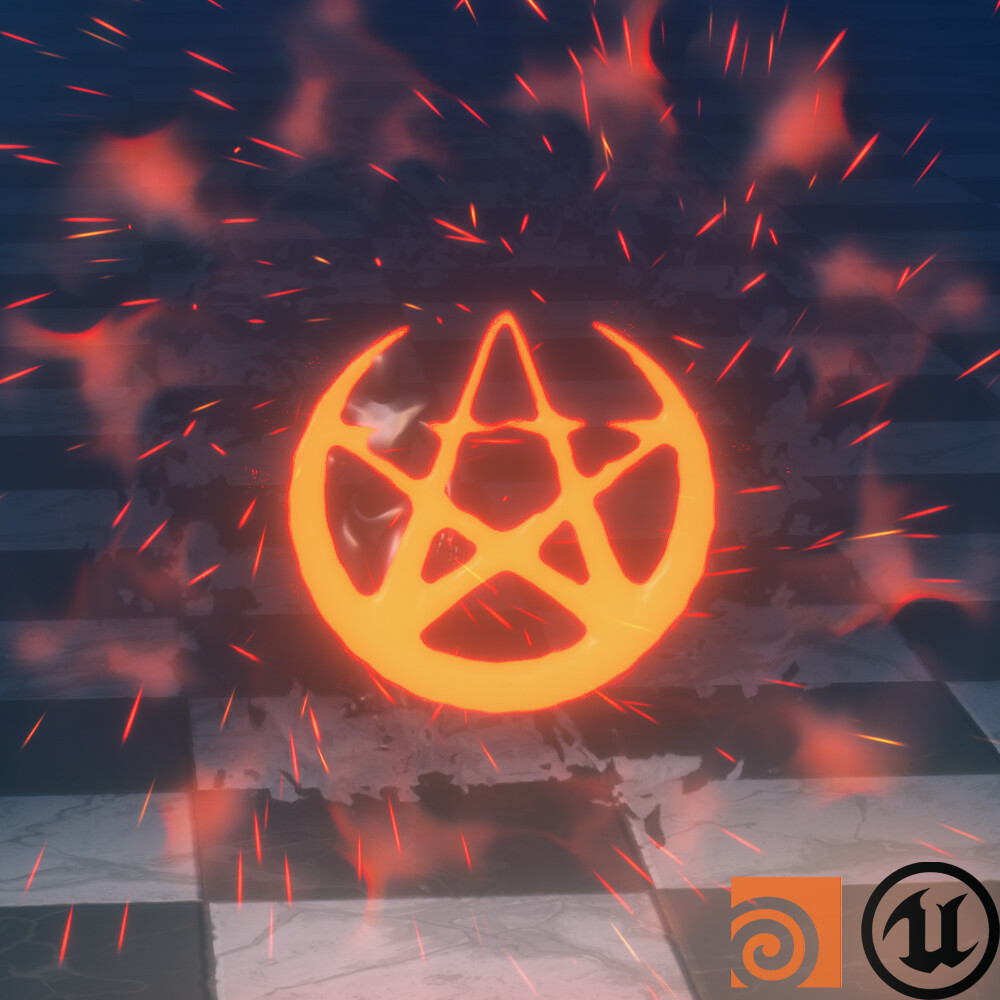 ArtStation - VFX VAT magic explosion AoE spell accumulation