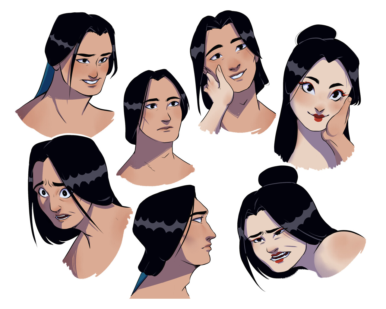 ArtStation - Thesis - Part 2: Characters: Izanagi (and side characters)