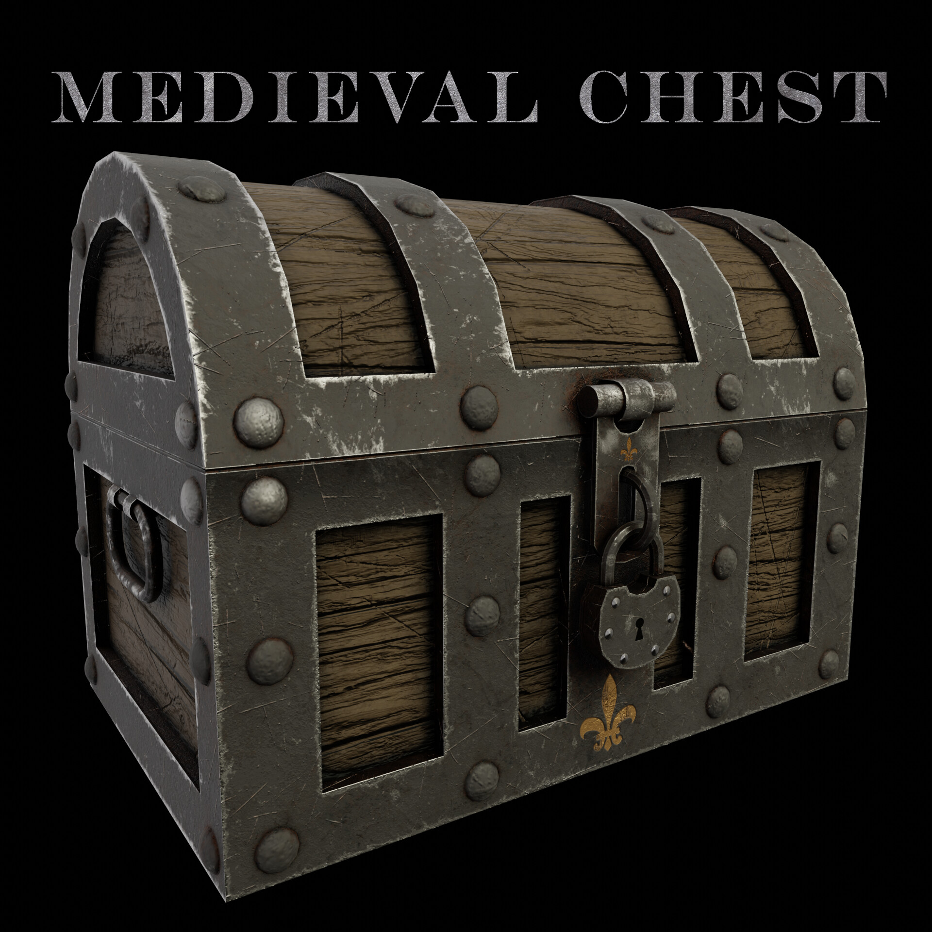 ArtStation - Medieval Chest - 3D asset