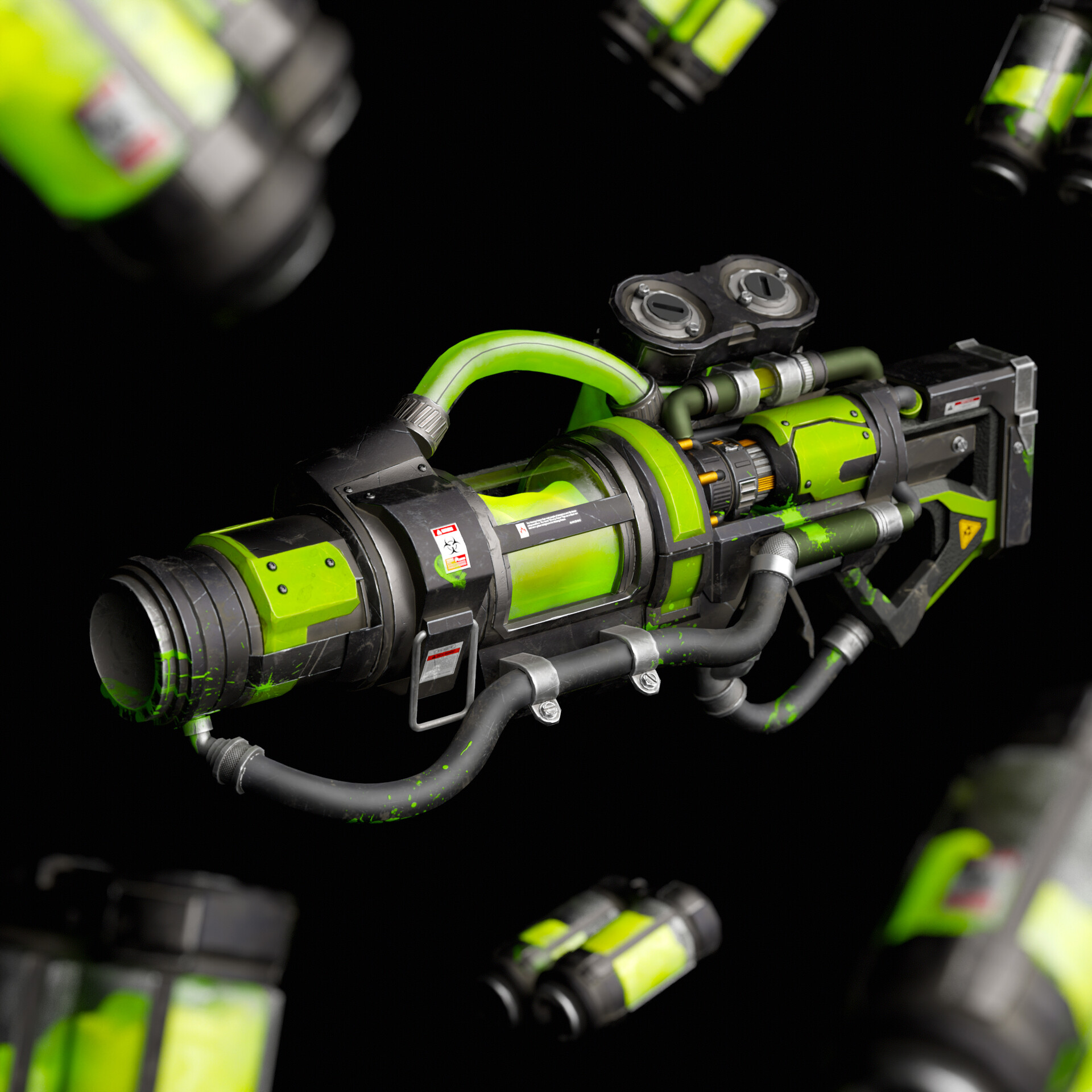 ArtStation - Bio Rifle Scifi Gun