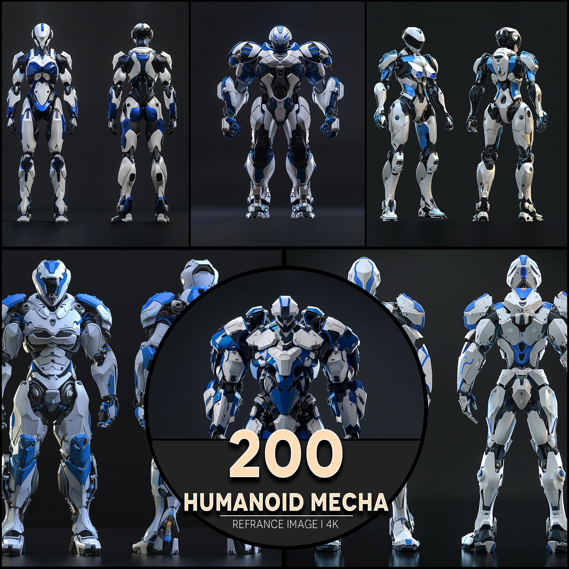 ArtStation - Humanoid Mecha 4K Reference/Concept Images