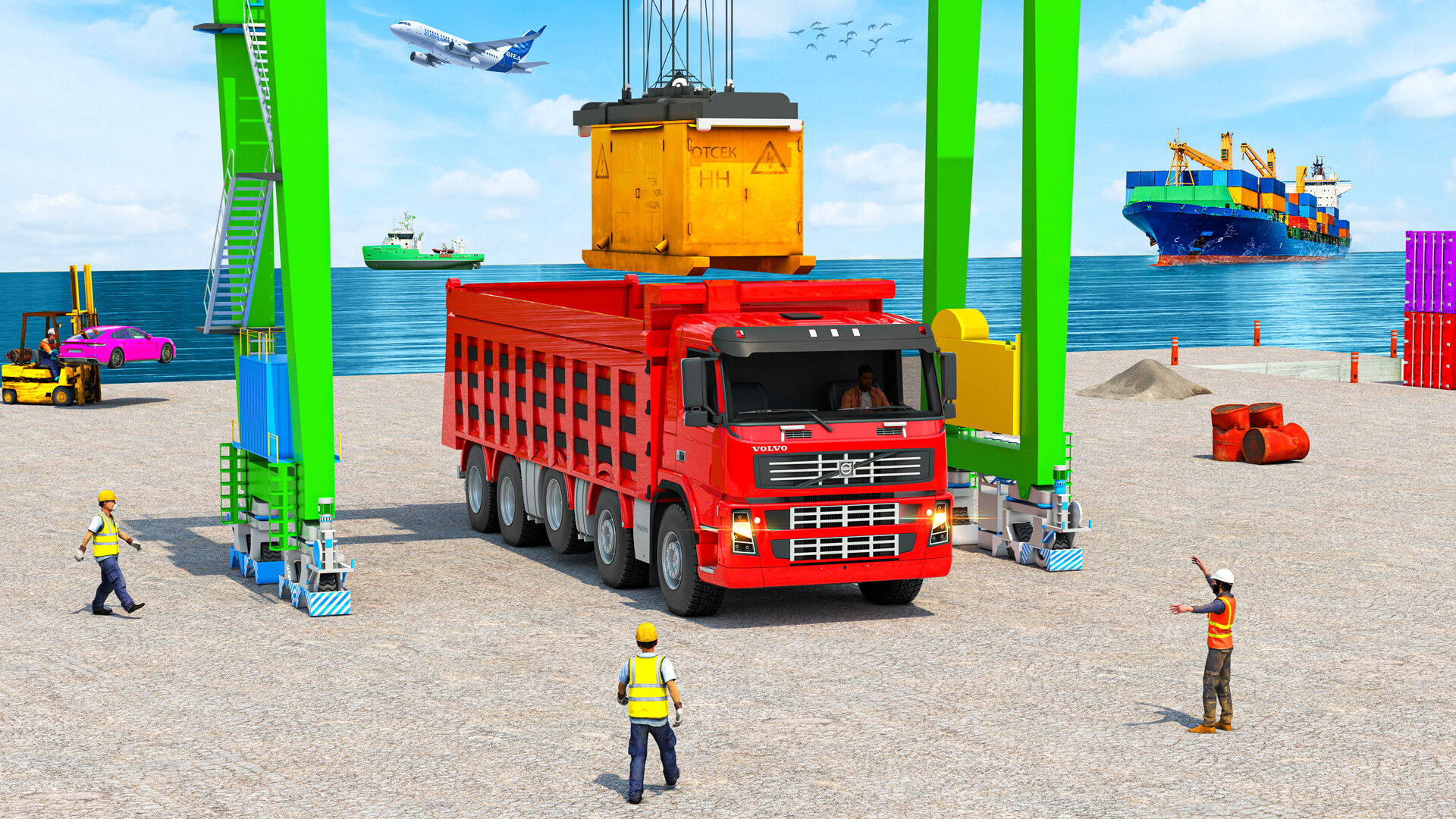 ArtStation - Construction Truck Driving