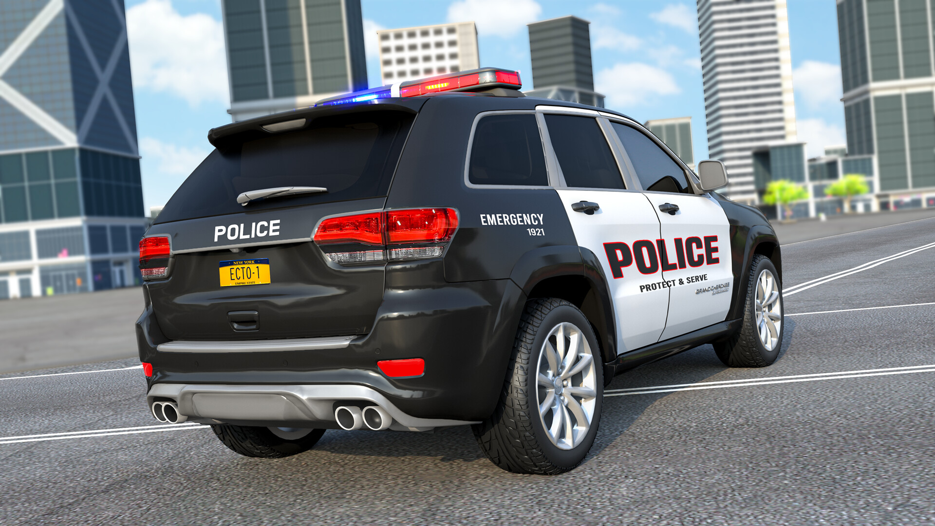 ArtStation - Police Car Driving