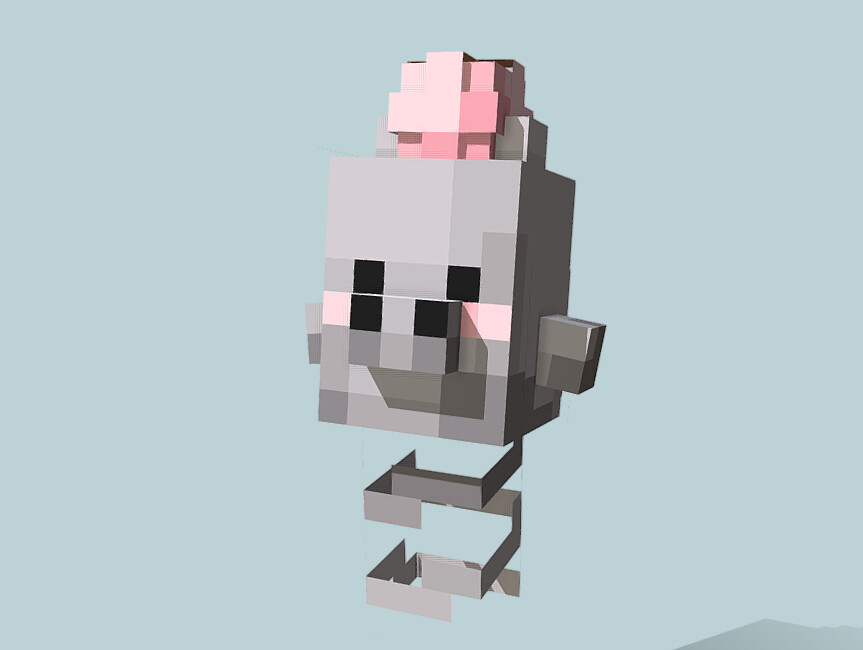 ArtStation - Spoink - 20 minute Blockbench Speedmodel