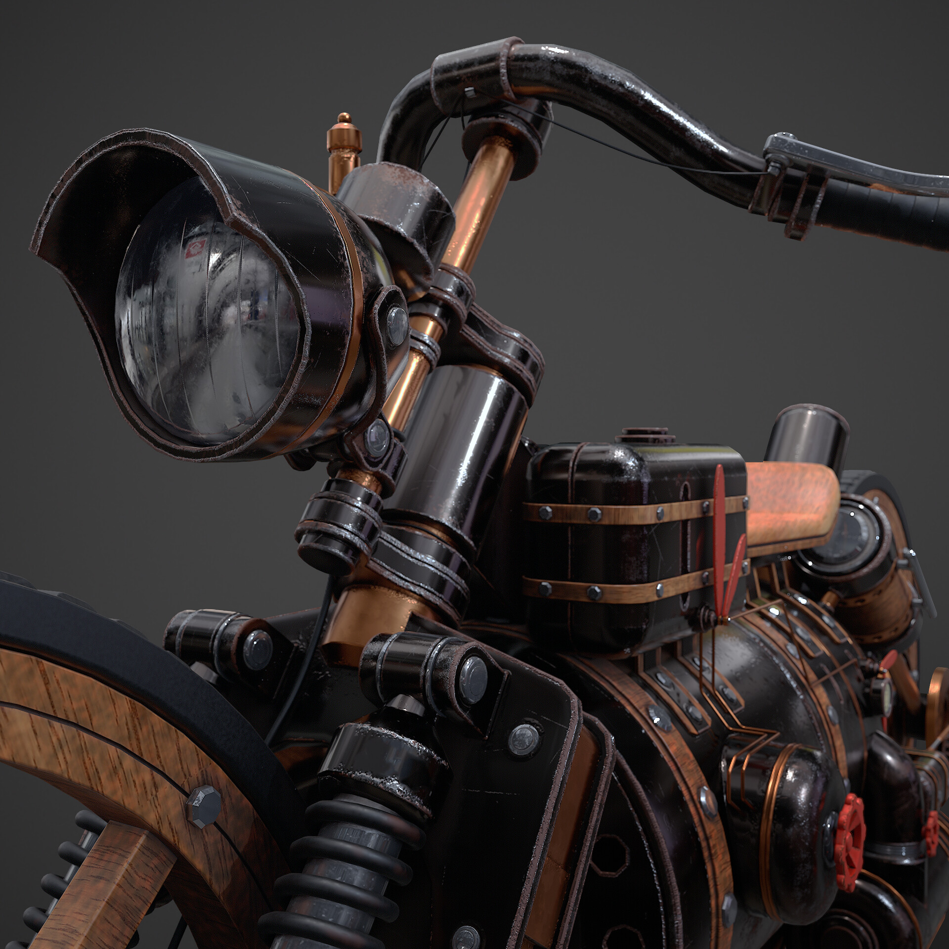 ArtStation - Steampunk Motorcycle