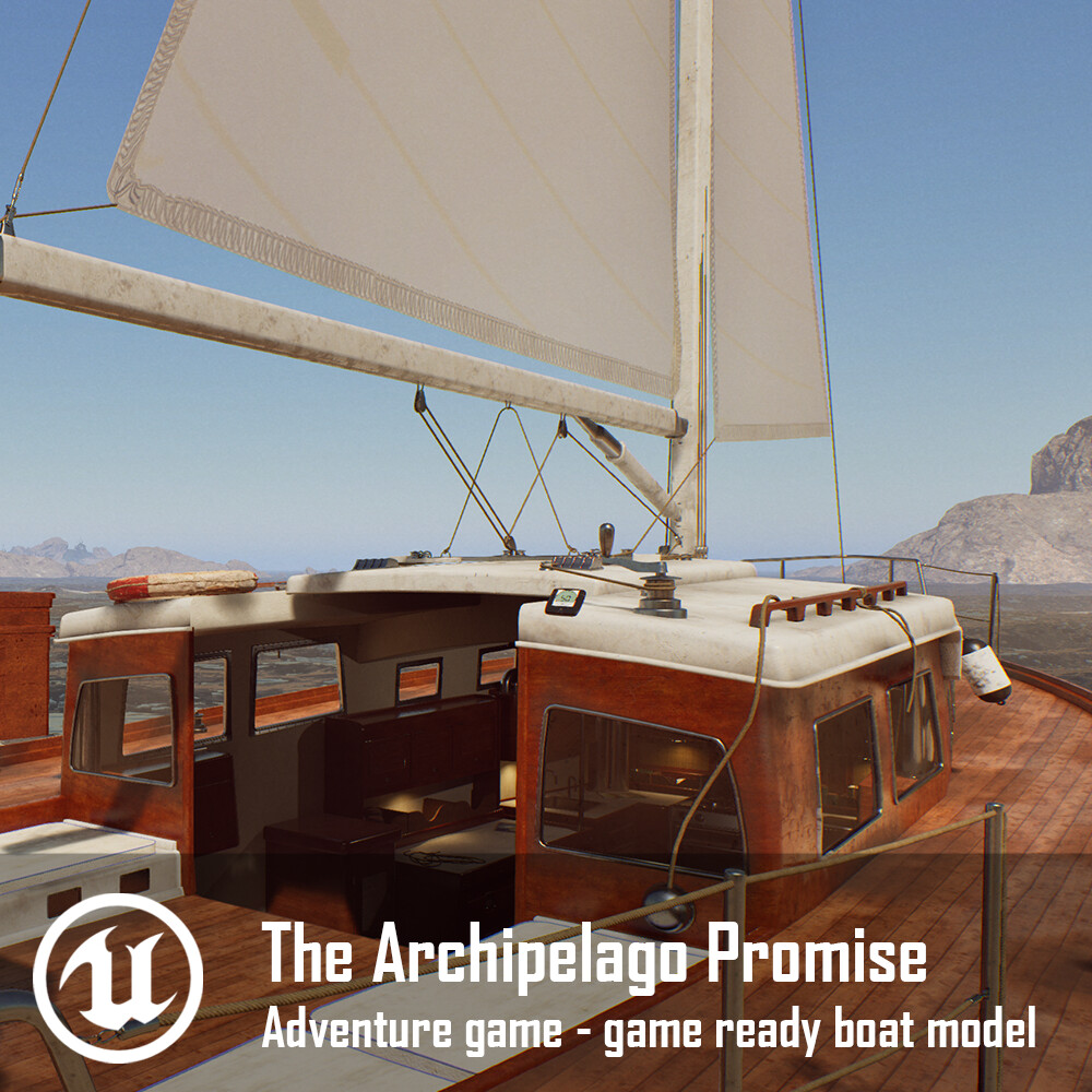 ArtStation - The Archipelago Promise - Game ready boat model