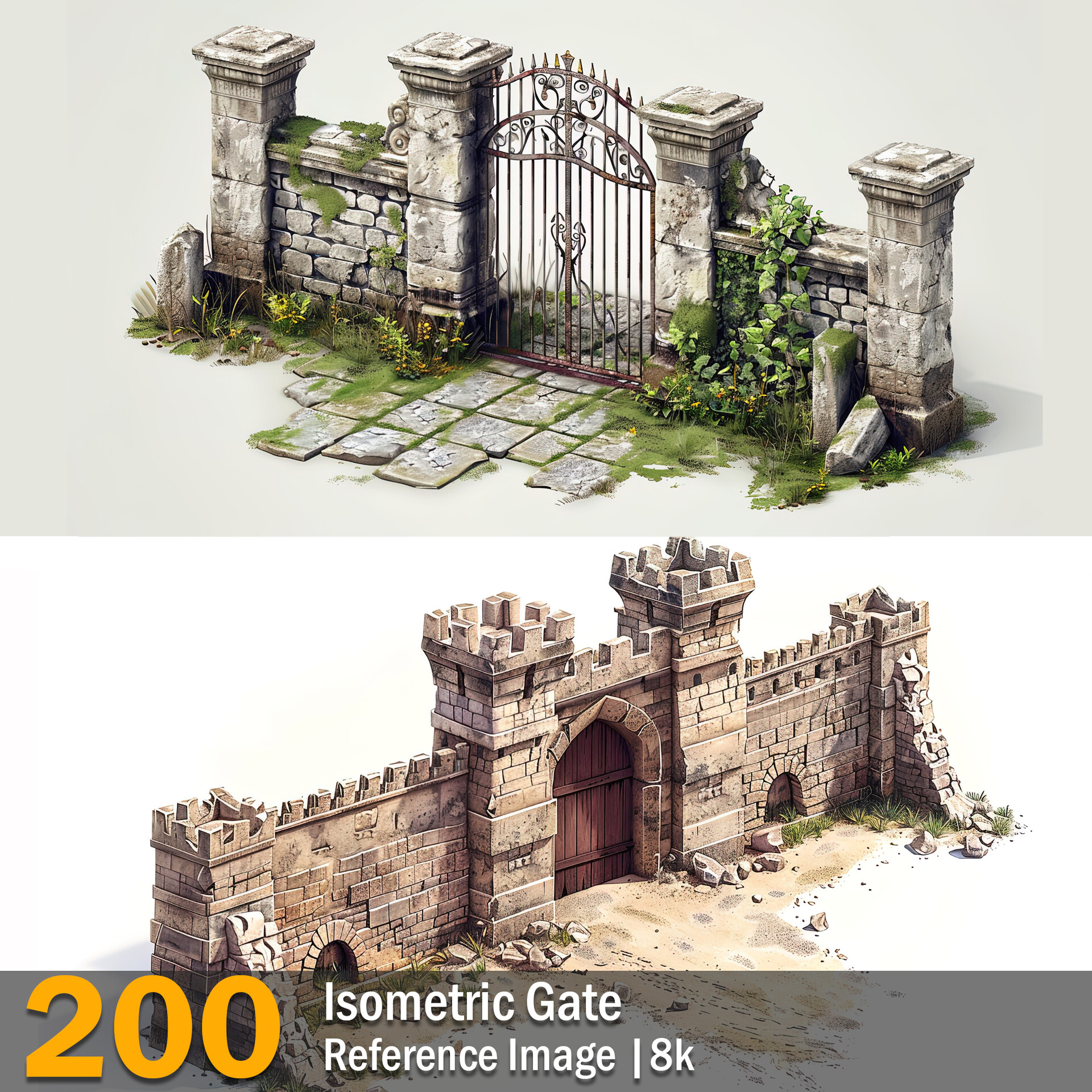 ArtStation - Isometric Gate | Reference Images | 8K