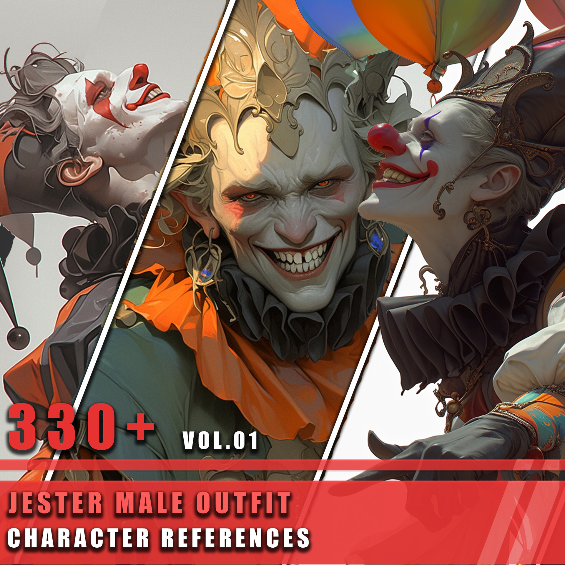 ArtStation - 330+ Jester Male Outfit - Character References Vol.01