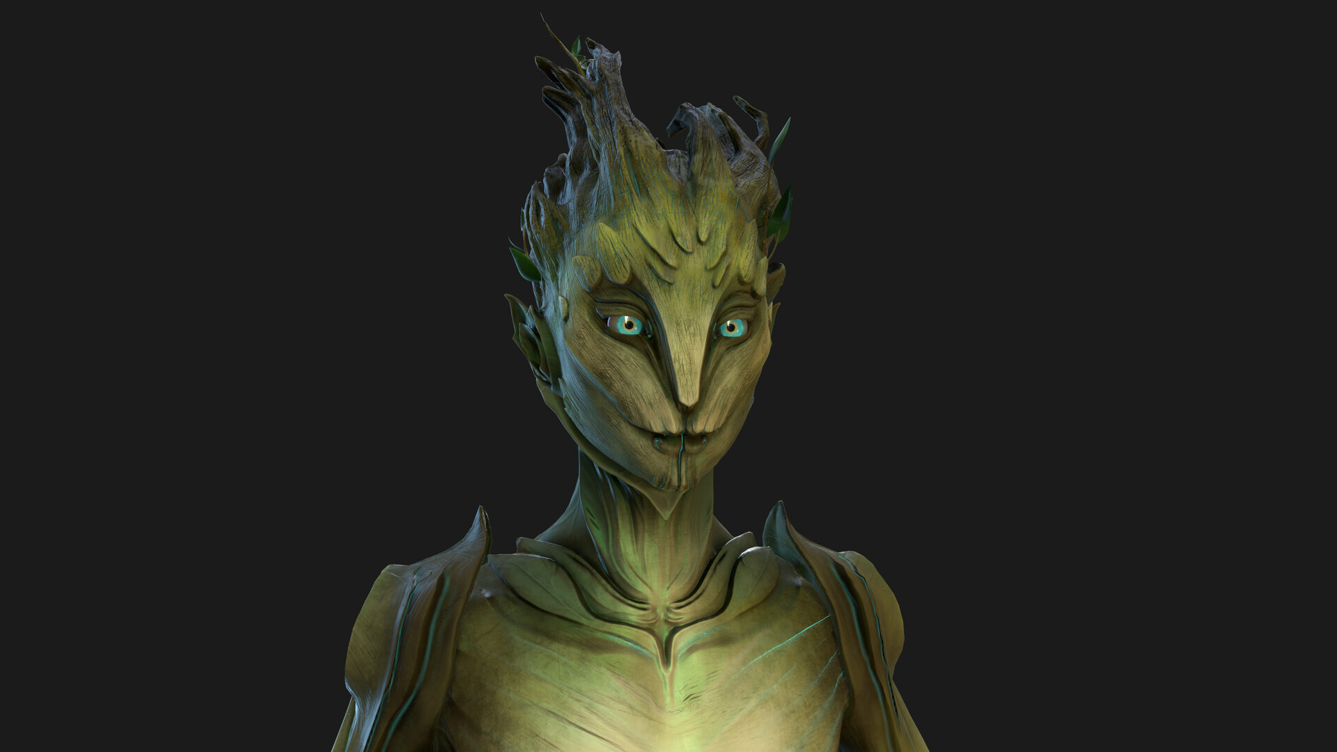 ArtStation - Male dryad/sylvari