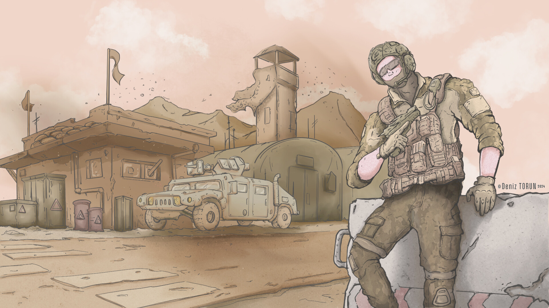 ArtStation - Sandstorm | Concept & Coloring Practice