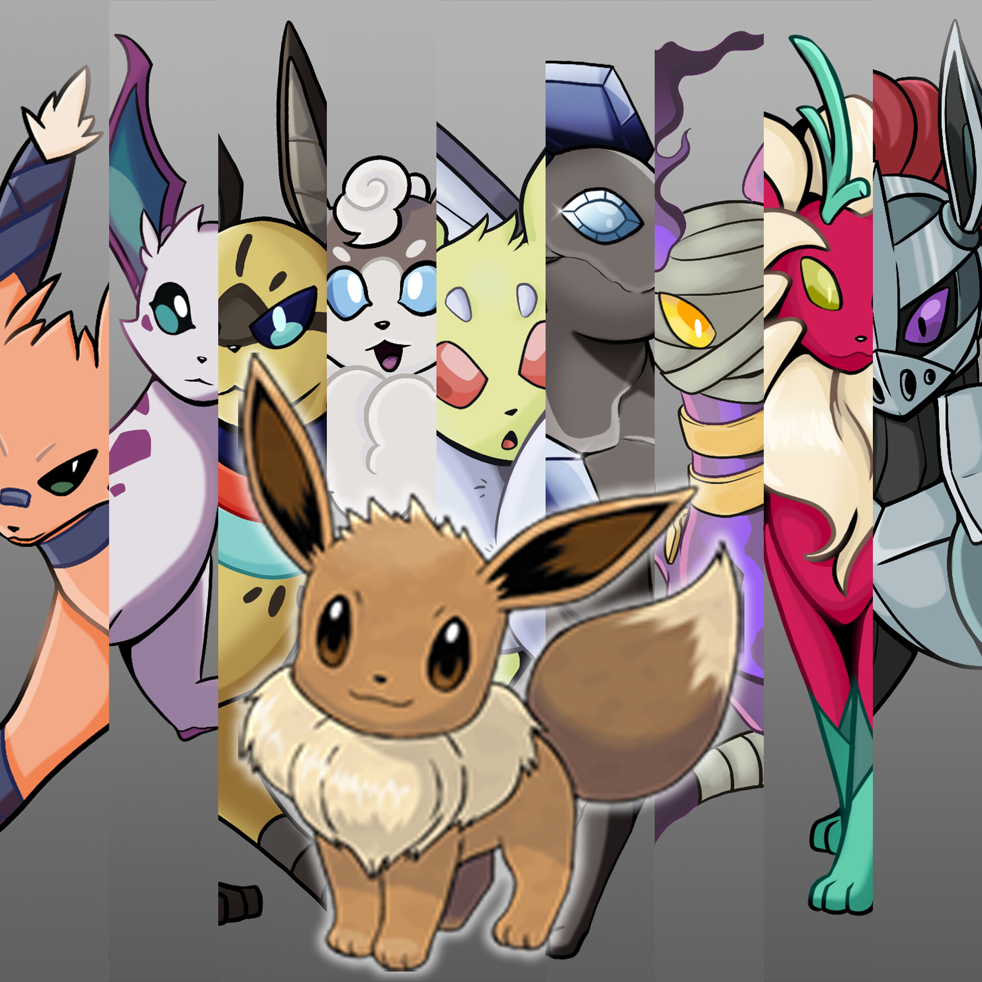 ArtStation - Fakemon Eeveelution Concepts