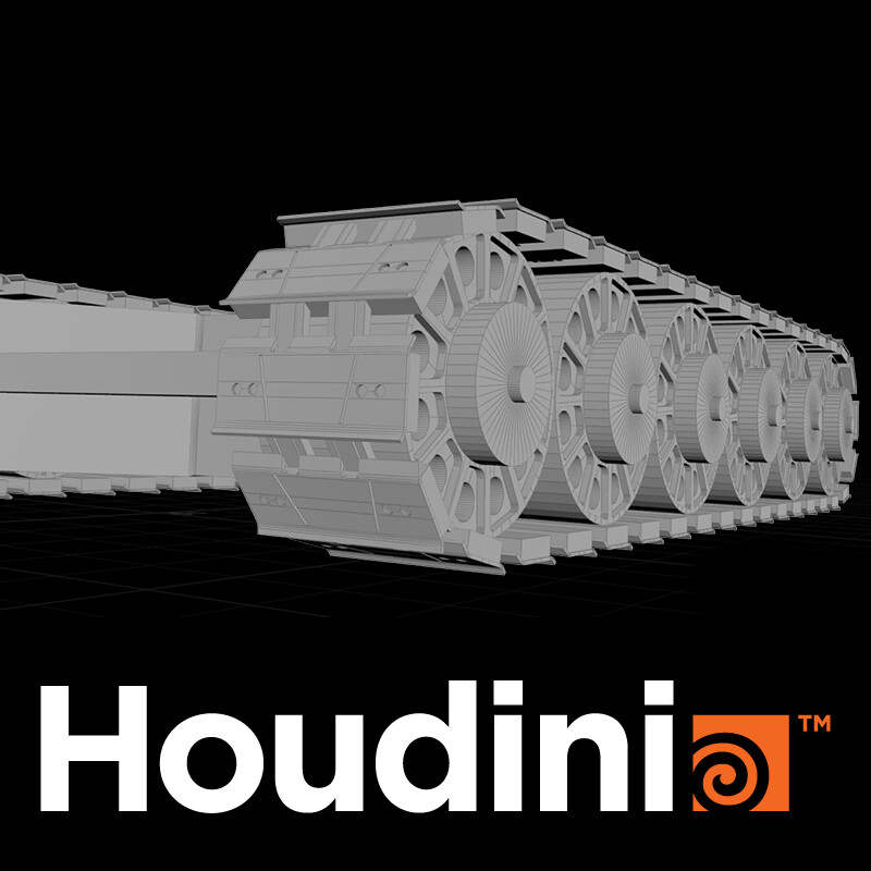 ArtStation - Houdini Tank Treads