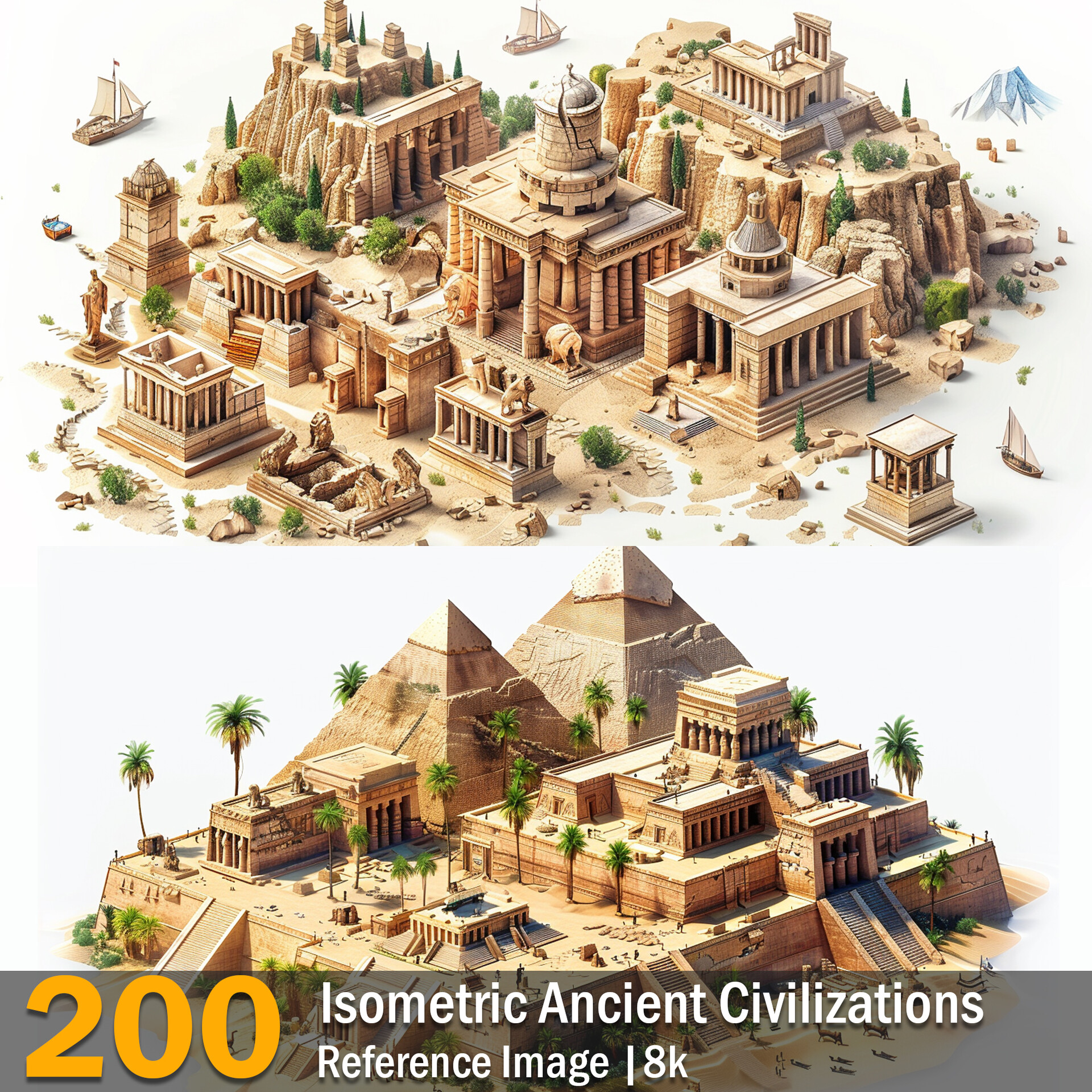 ArtStation - Isometric Ancient Civilizations | Reference Images | 8K