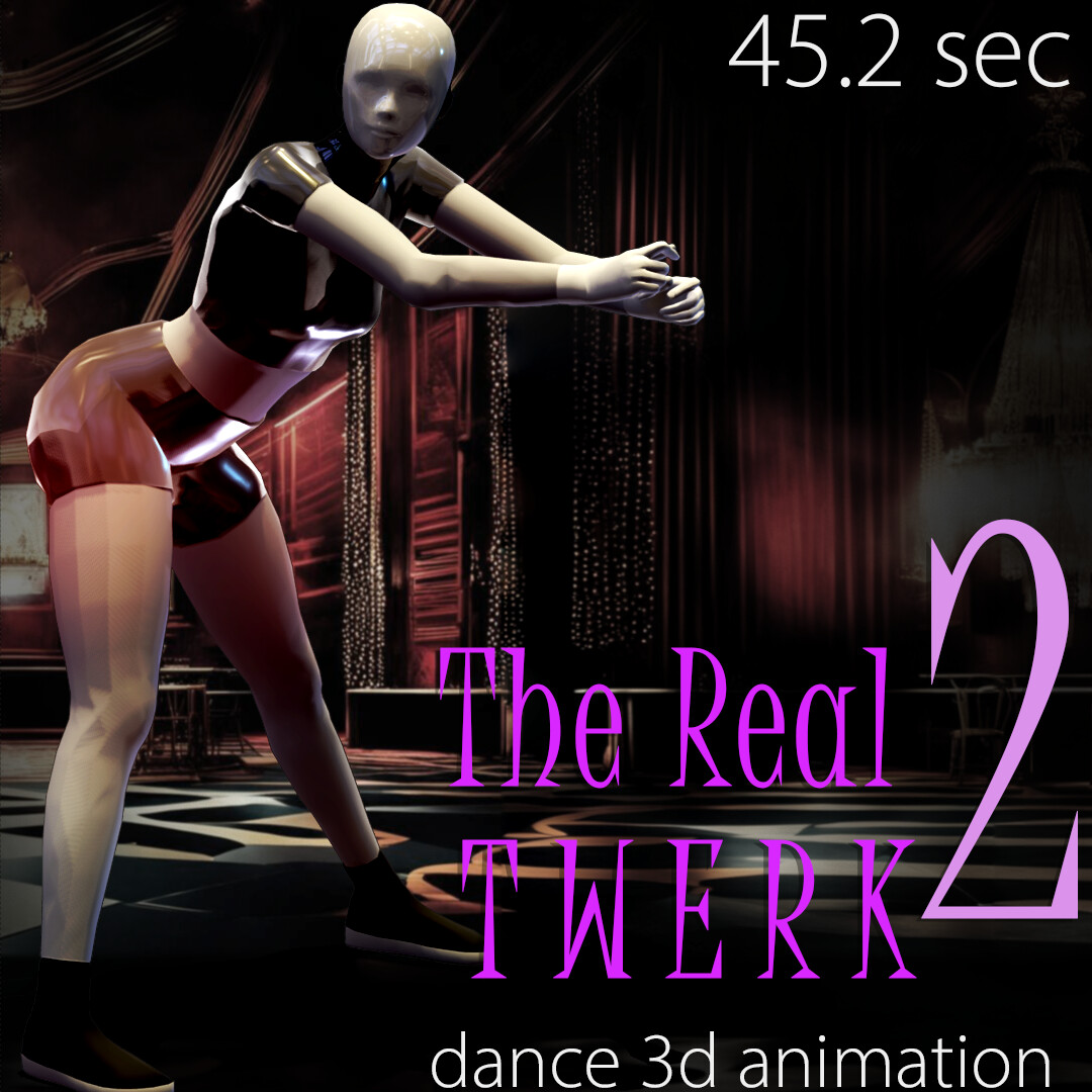 ArtStation - A&M: The Real Twerk 2 - dance loop (MocapDancer animation) 106bpm