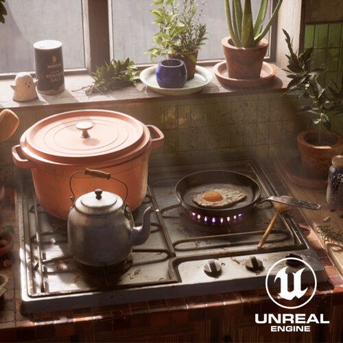 ArtStation - Cozy Kitchen - UE5 Environment